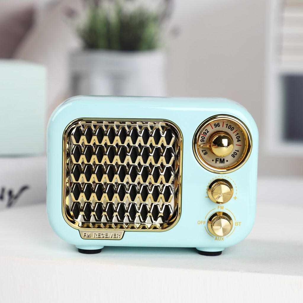 Mini radio bluetooth 5.0 rétro • Vintage Univers