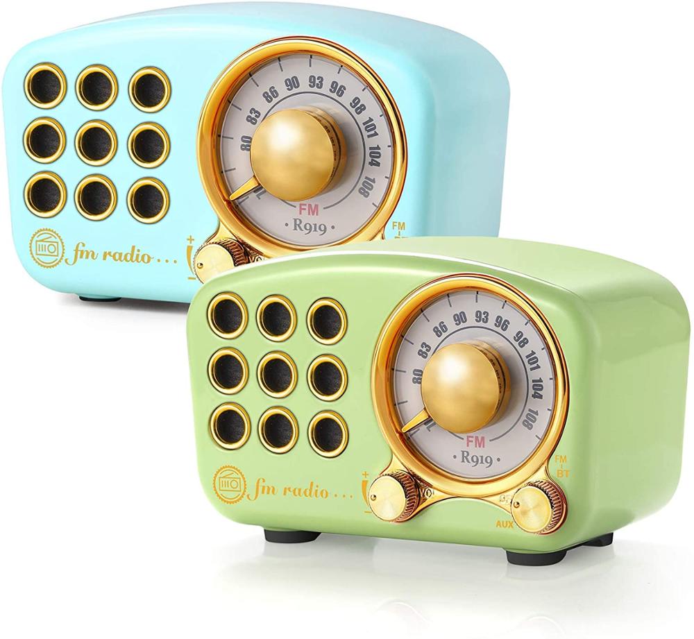 Mini radio portable bluetooth vintage classique • Vintage Univers