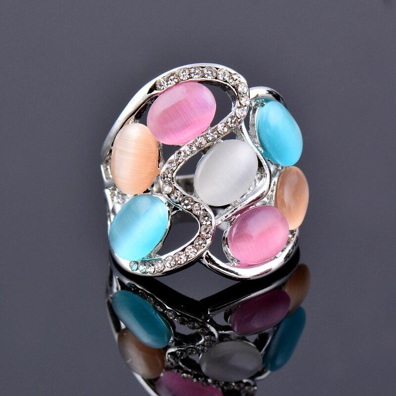 Bague vintage luxe multicolore pour femme • Vintage Univers
